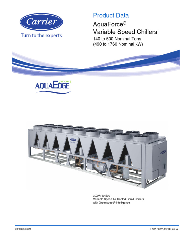 Carrier 30XV Product Manual 2020 10 | PDF | Heat Exchanger ...