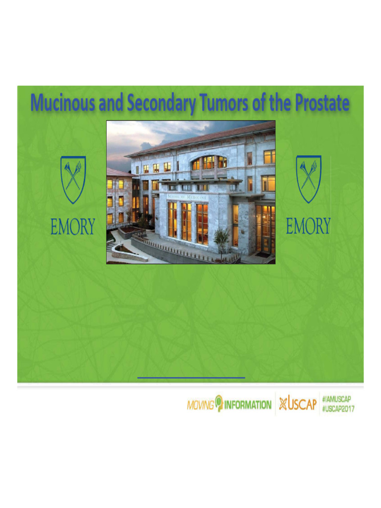 Mucinous Prostate Tumors Overview | PDF | Prostate Cancer | Prostate