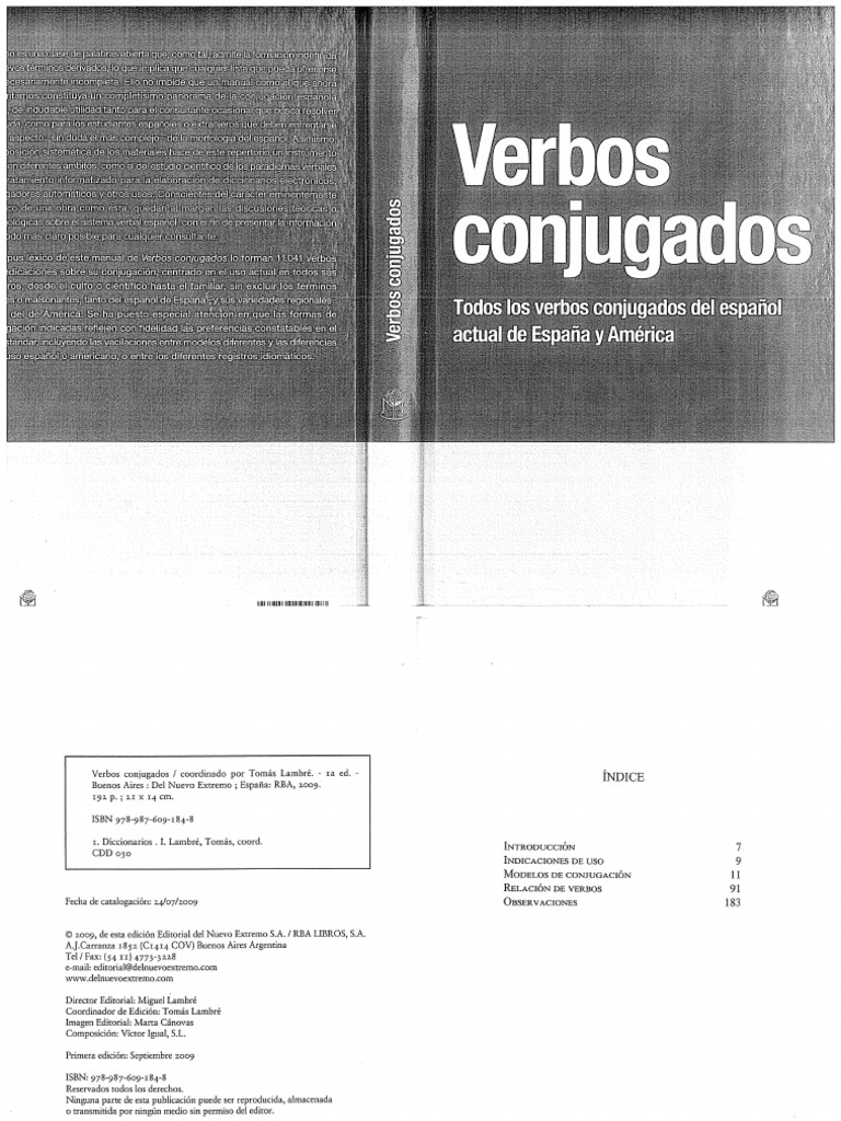 Verbos Conjugados | PDF