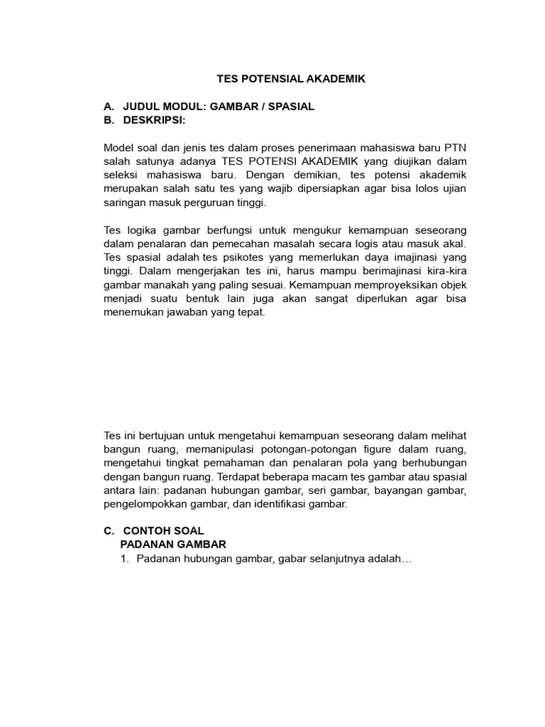 Soal Logika Gambar dan Spasial | PDF