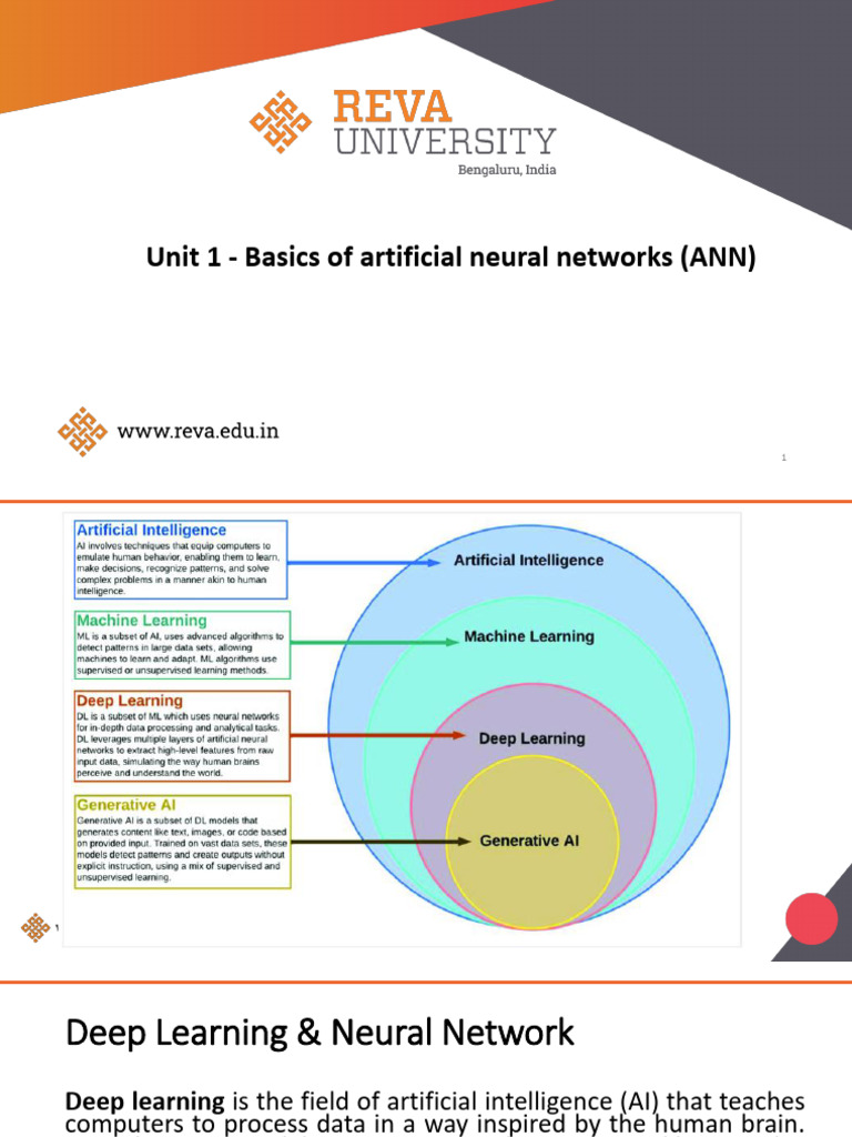 UNIT 1 Neural Networks & DL | PDF | Pattern Recognition | Deep Learning