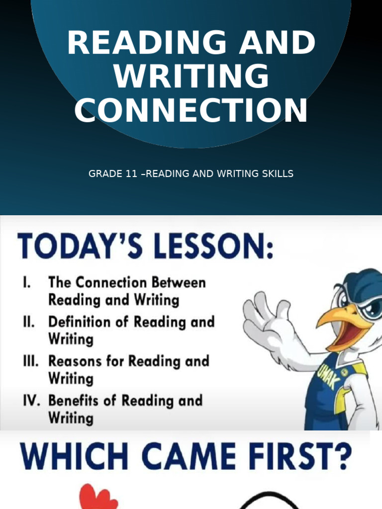 Reading and Writing Connection - 01 | PDF