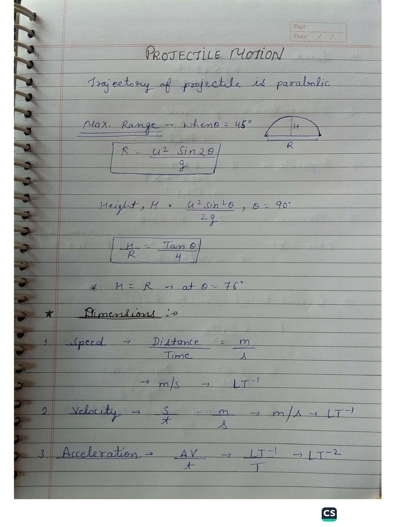 Projectile Motion | PDF