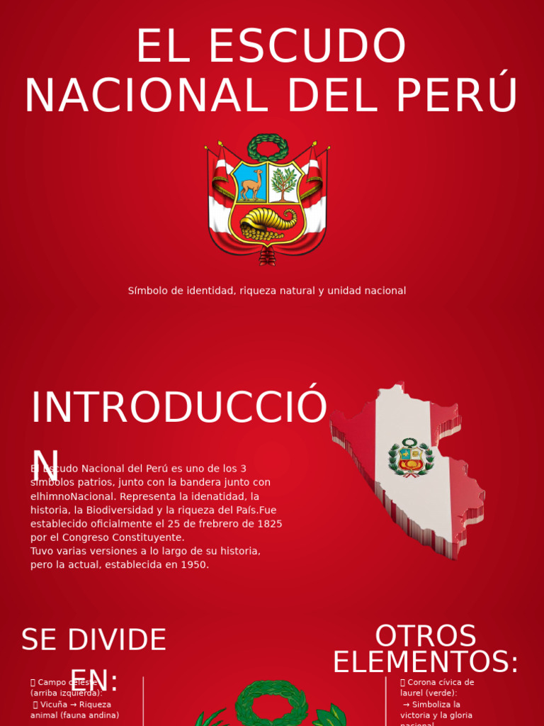 Escudo Nacional del Perú: Historia y Significado | PDF