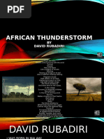 A Stylistic Analysis On The Poem An African Thunderstorm | PDF | Poetry