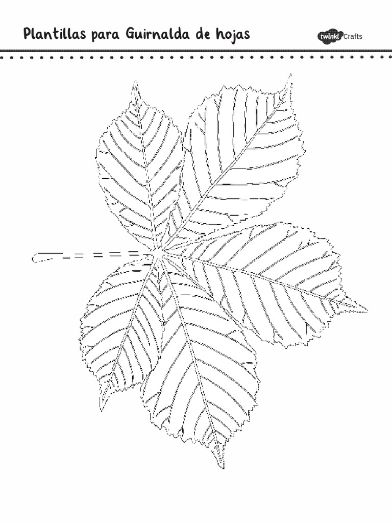 Plantillas para Guirnalda de Hojas | PDF