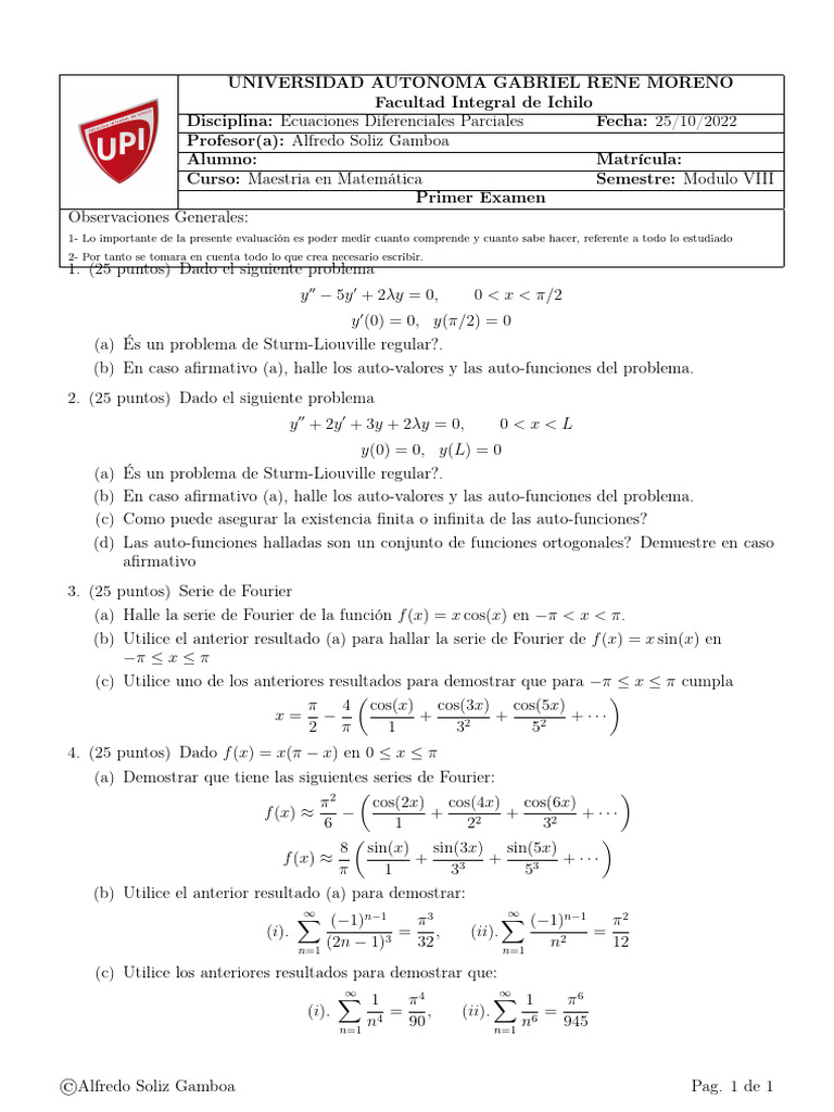 Prova1 2024 | PDF | Matemáticas | Objetos matemáticos
