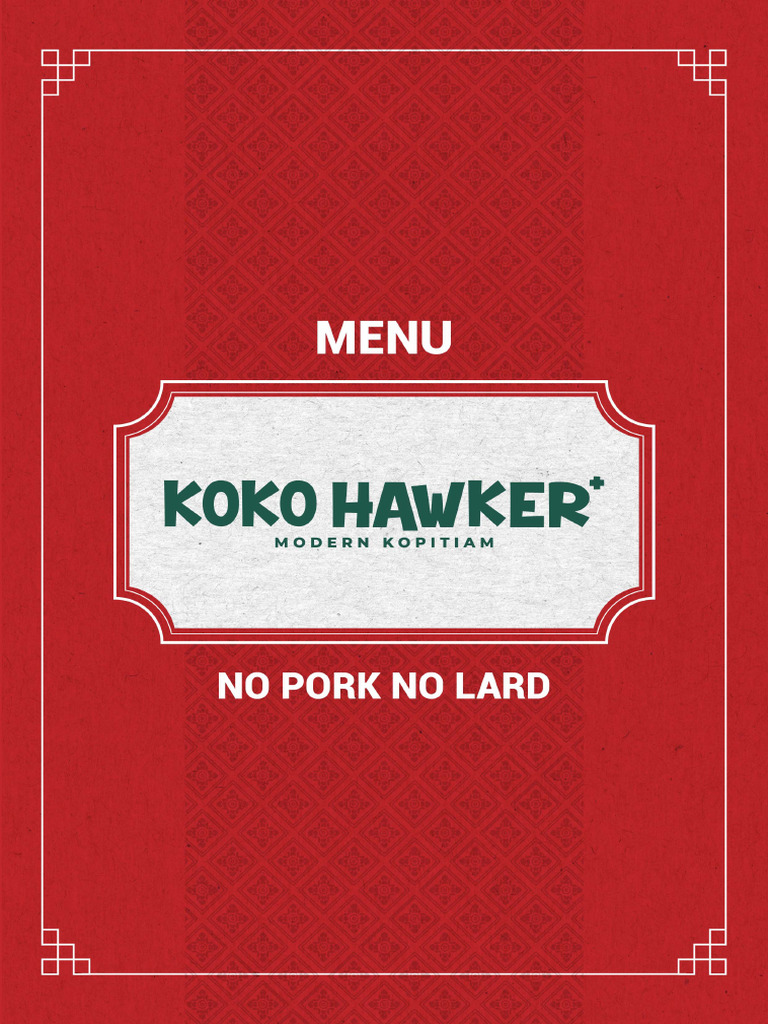 Menu Koko Hawker Emporium Pluit Mall | PDF
