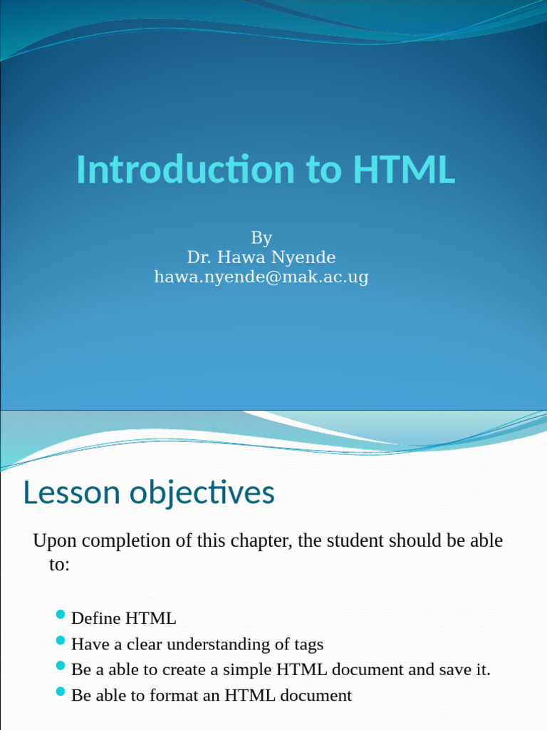 HTML Basics: Tags, Structure, and Formatting | PDF | Html | World Wide Web