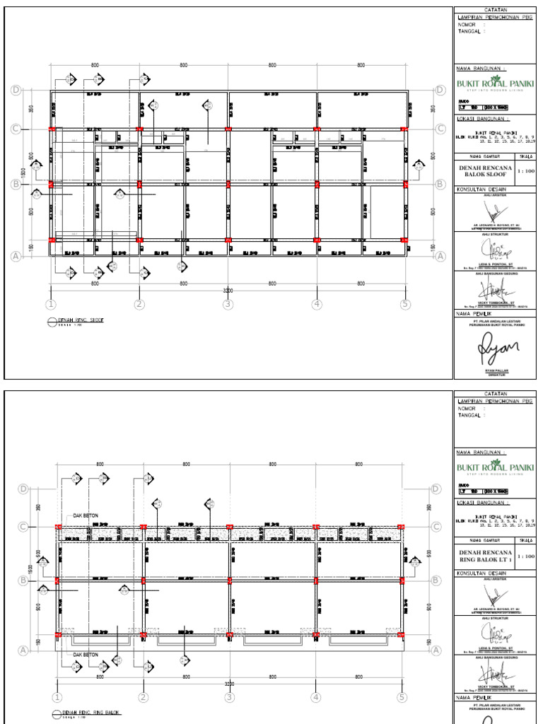 3 Gambar Rencana Dan Detail Teknis Balok | PDF