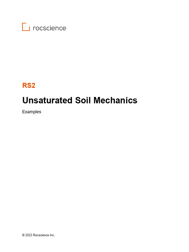Unsaturated Soil Mechanics Examples | PDF | Strength Of Materials | Porosity