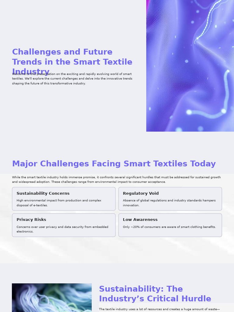 Future Trends in Smart Textiles Industry | PDF | Textiles | E Textiles
