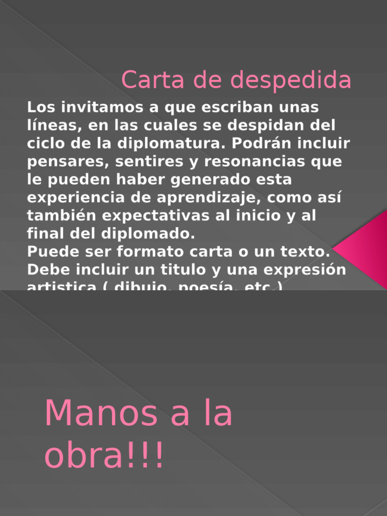 Carta de Despedida | PDF