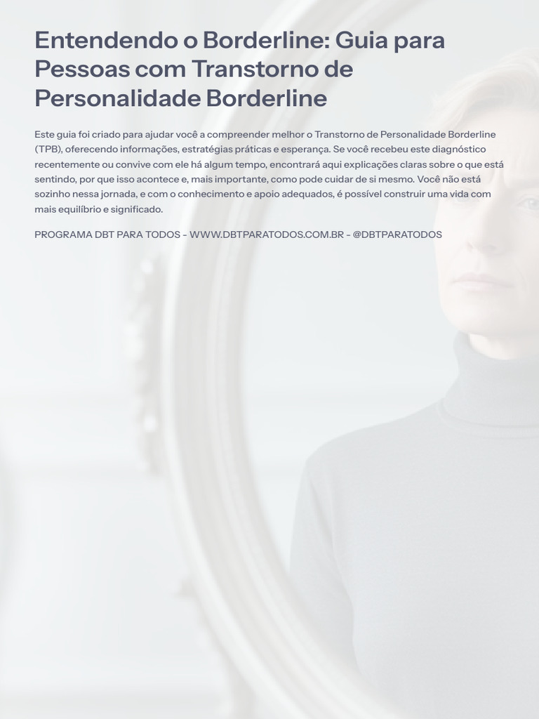 Entendendo o Borderline Guia Para Pessoas Com Transtorno de Personalidade Borderline | PDF ...