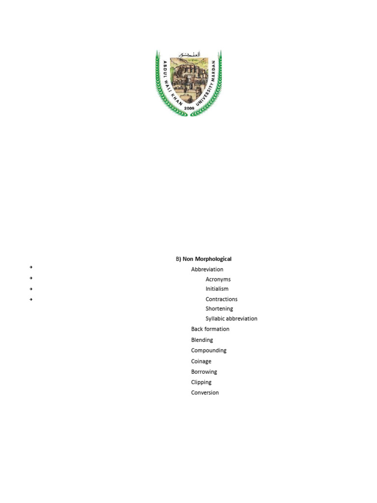 Word Formation in English Language | PDF | Morphology (Linguistics) | Word