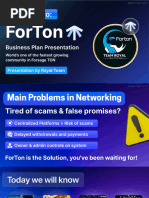 ForTon: Decentralized Earning on TON | PDF