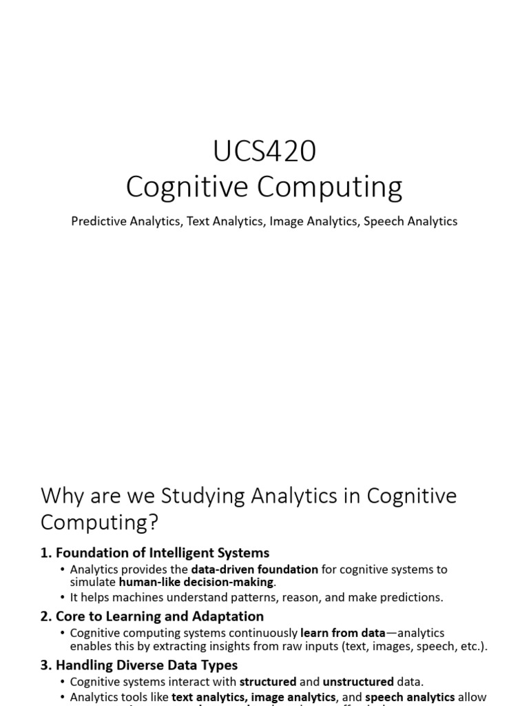 Lecture 26 | PDF | Analytics | Predictive Analytics