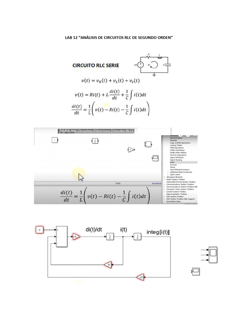 Análisis de Circuitos RLC de Segundo Orden | PDF