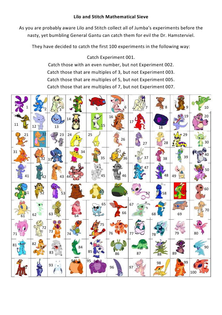 Lilo and Stitch Number Facts