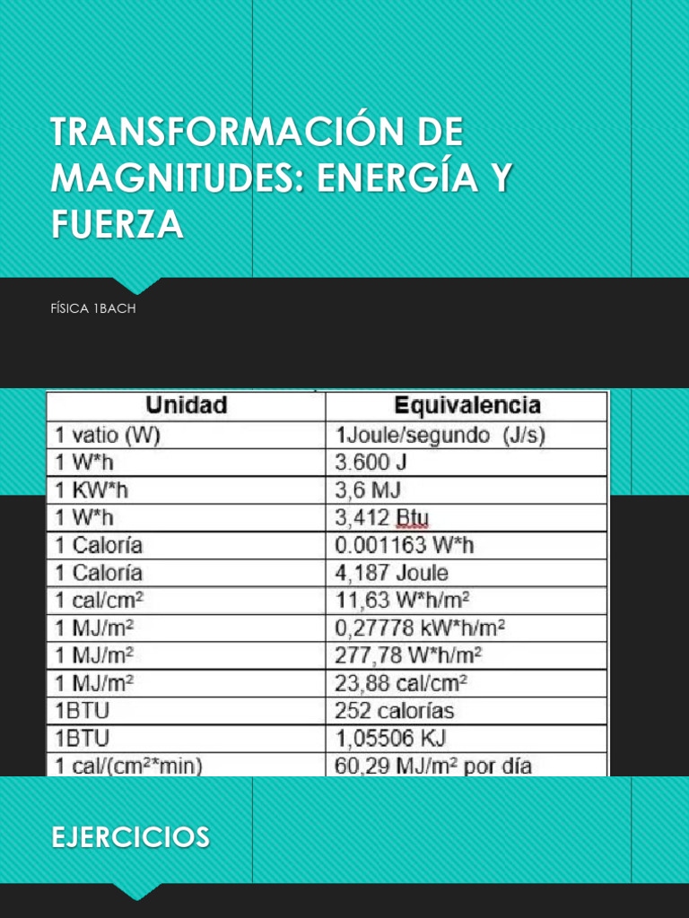 Transformaci-N de Magnitudes | PDF