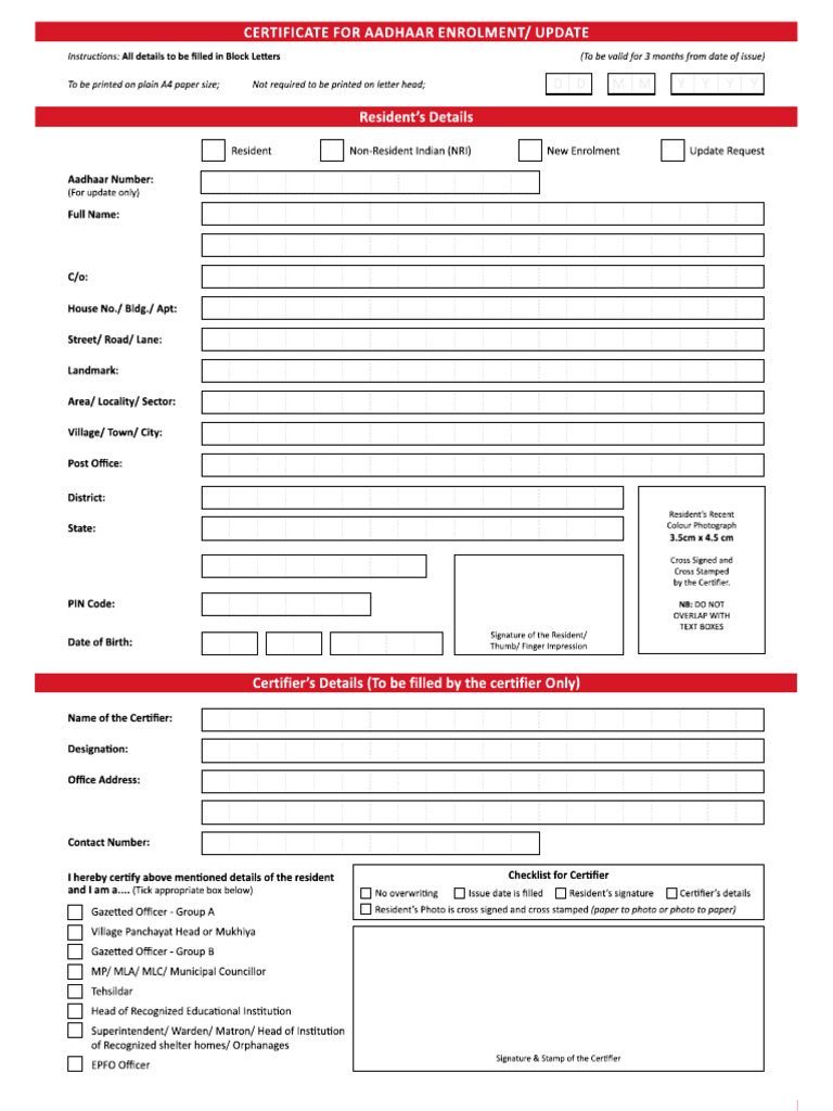 Update Form | PDF