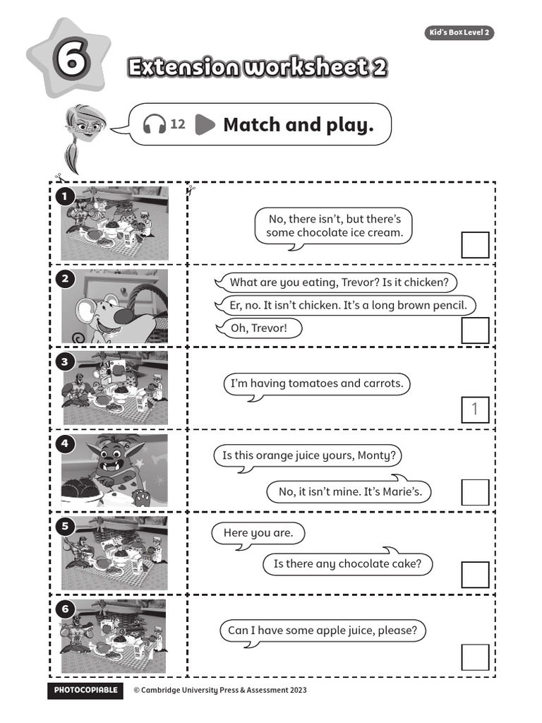 Kid's Box 2 Unit 6 Activities | PDF