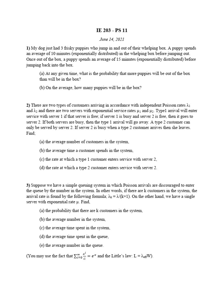 PS 11 Eski | PDF | Mathematical Analysis | Operations Research