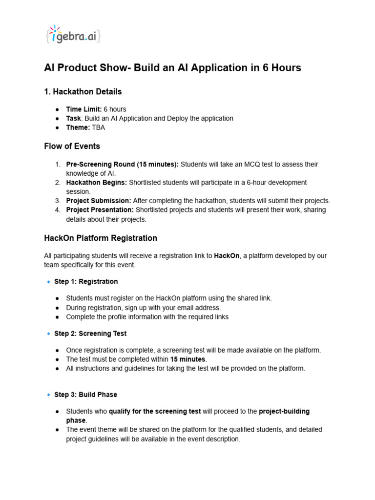 Hackathon Submission Guidelines - Reva | PDF | Version Control | Software Development