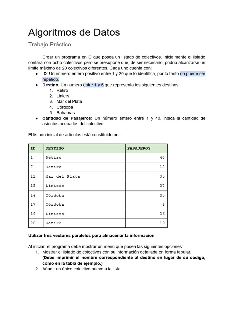 Trabajo Práctico | PDF | Programación de computadoras | Ciencias de la Computación