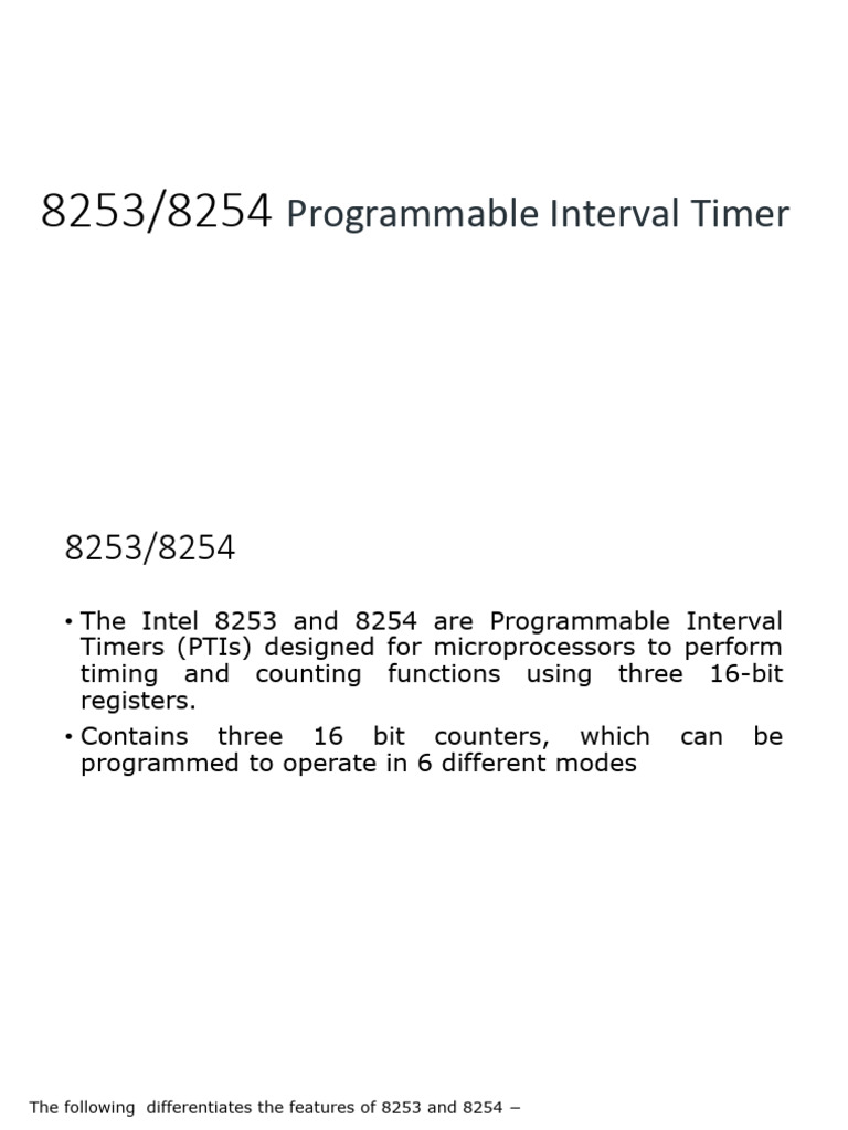 IC - 8253 and 8254 | PDF