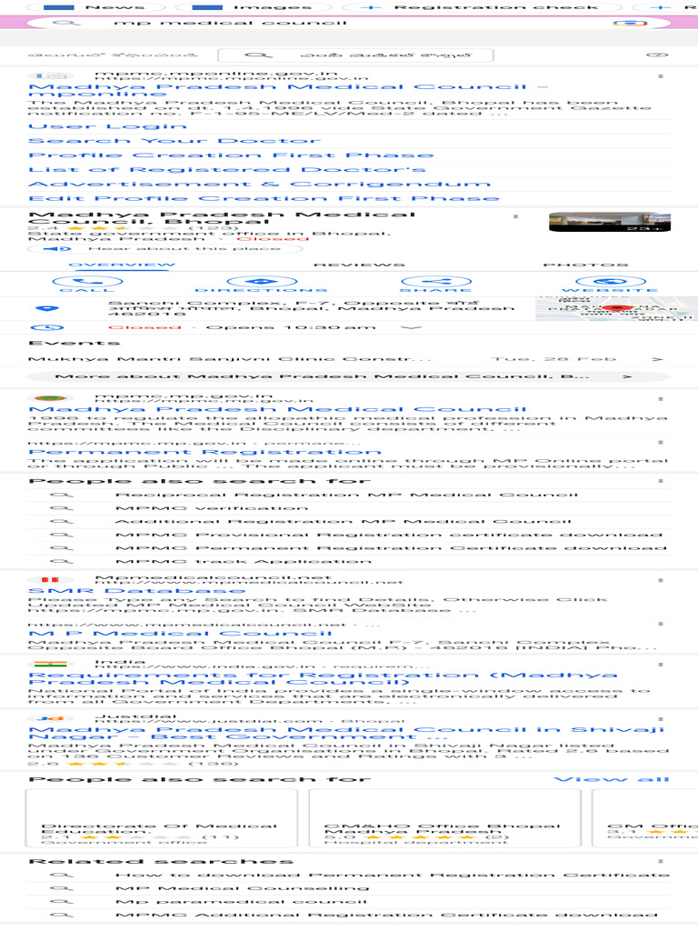 MP Medical Council - Google Search | PDF