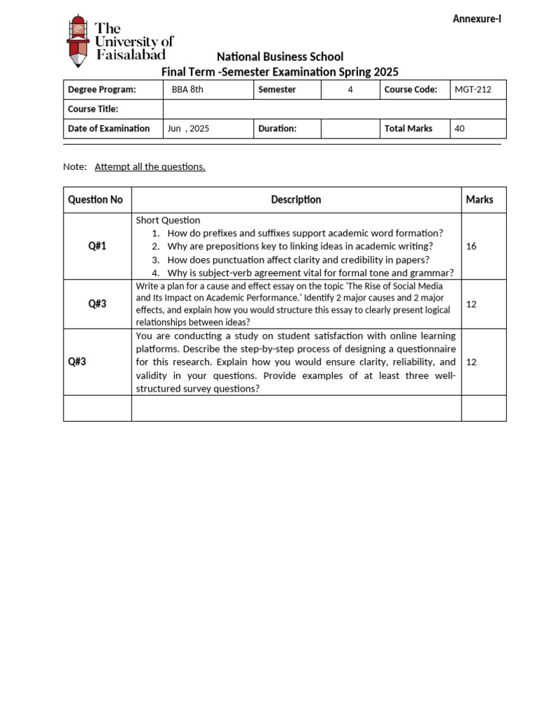 FP 2nd Academic Writing | PDF