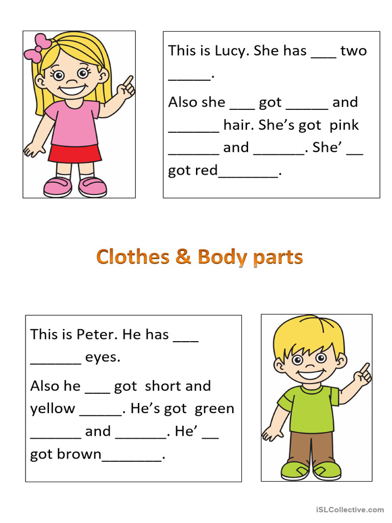 Clothes & Body Parts | PDF