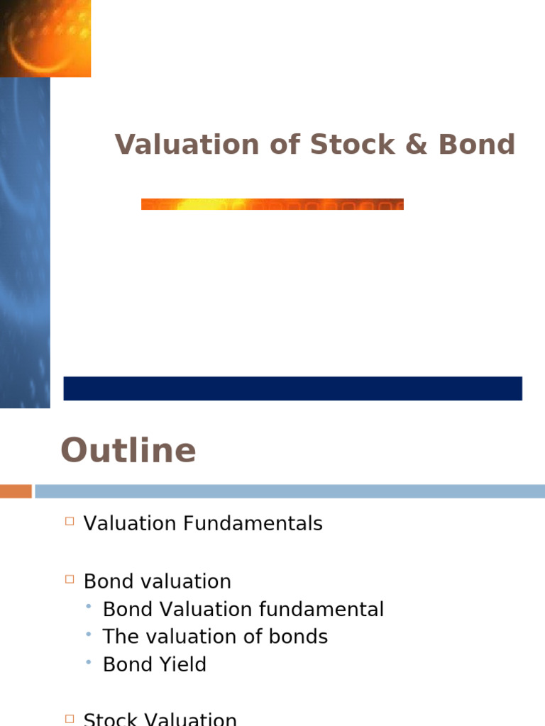 Stock and Bond Valuation Guide | PDF | Bonds (Finance) | Valuation ...