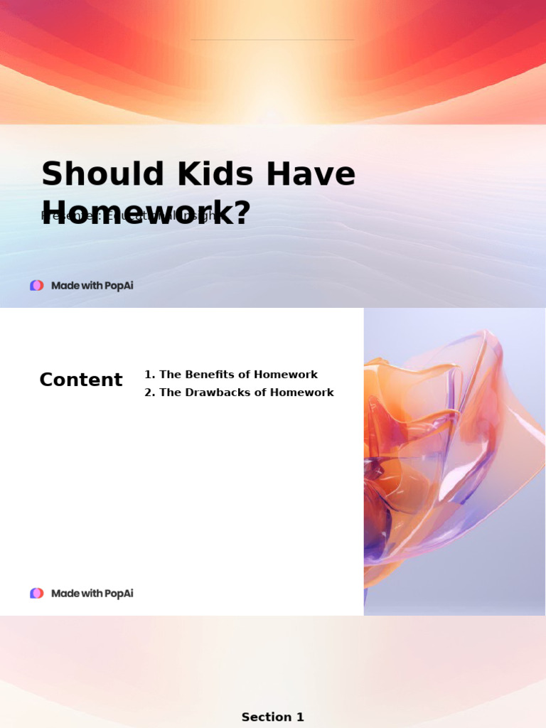 Should Kids Have Homework | PDF | Homework | Psychological Resilience