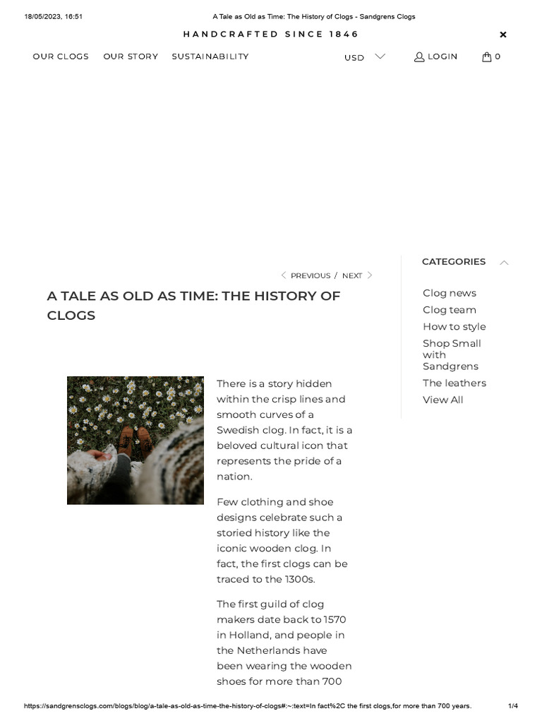 History of Clogs: A Cultural Icon | PDF | Shoe | Footwear