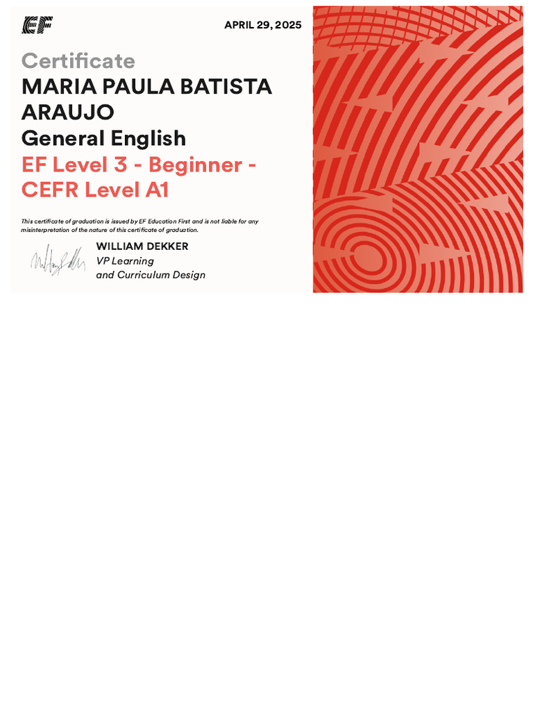 EF Level 3 - Beginner - CEFR Level A1 | PDF