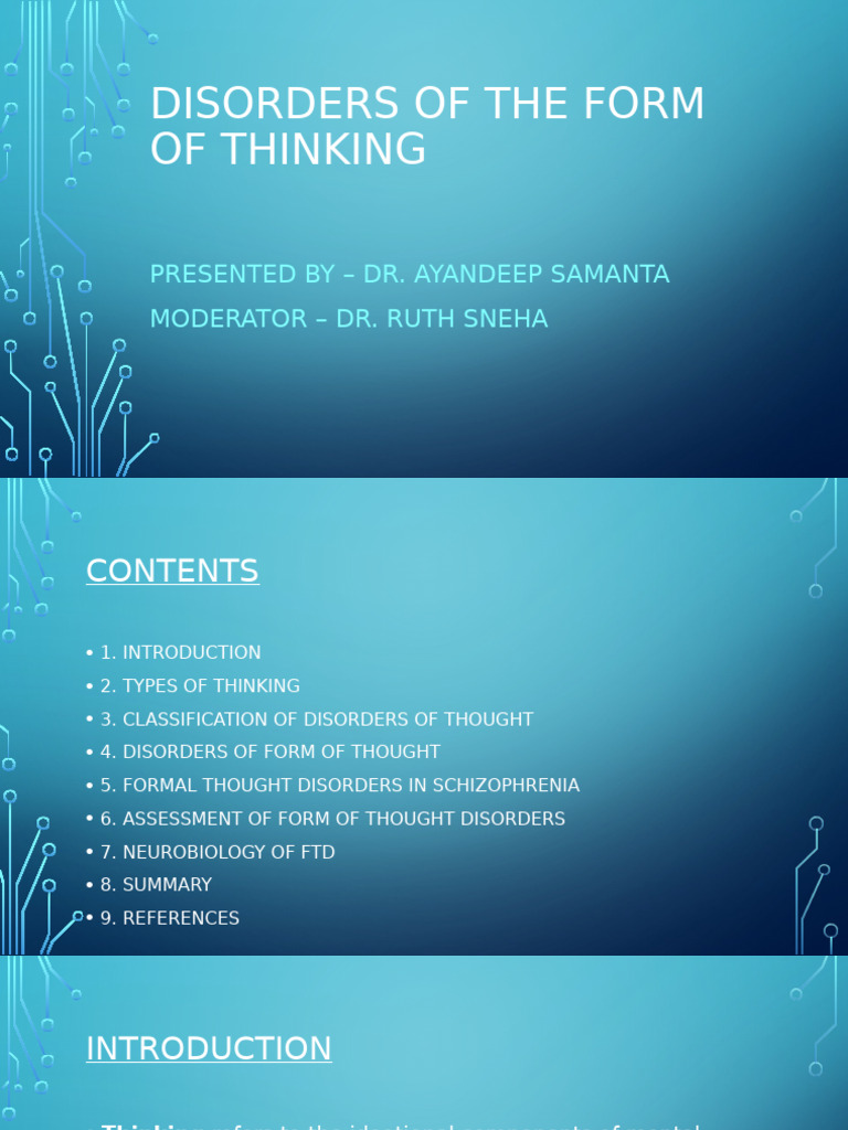 Understanding Formal Thought Disorders | PDF | Reason | Thought