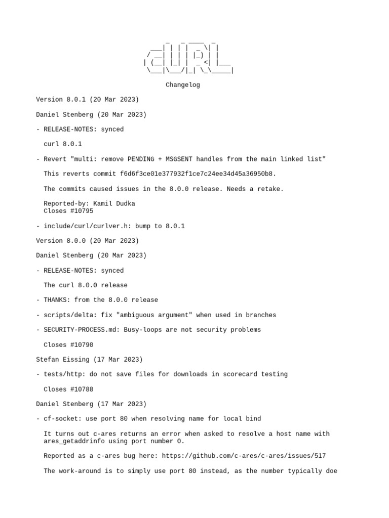 Cambios Curl | PDF | Transport Layer Security | Pointer (Computer ...