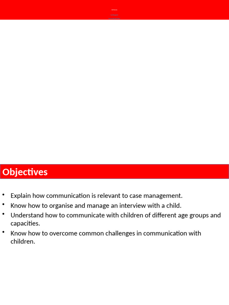 Session-2. Communicating With Children Note | PDF | Nonverbal ...