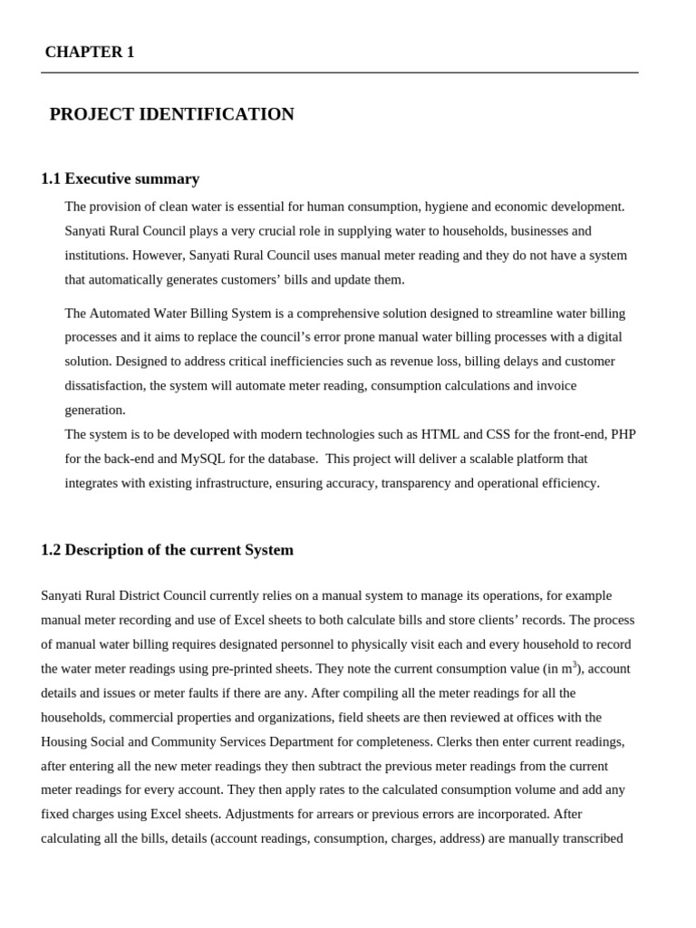 SRDC Automated Water Billing System | PDF | Automation | Databases