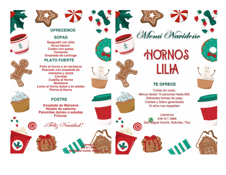 Menu Navide o | PDF