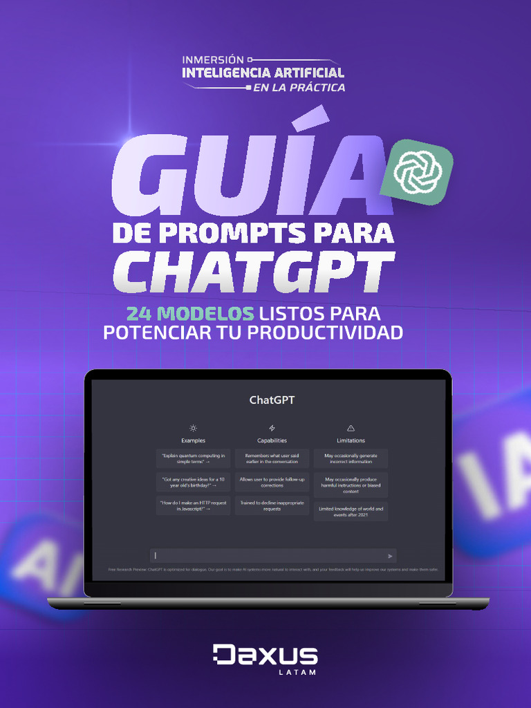 Guía de Prompts para ChatGPT - Daxus Latam | PDF | Inteligencia artificial | Inteligencia (IA) y ...