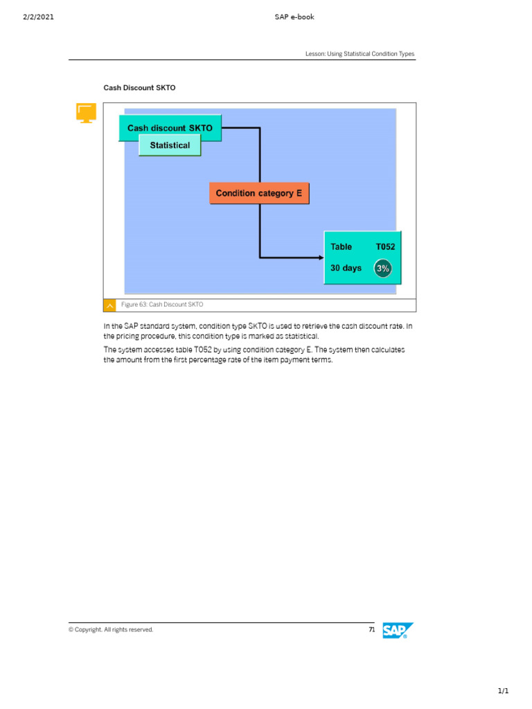 Understanding SAP Cash Discount SKTO | PDF