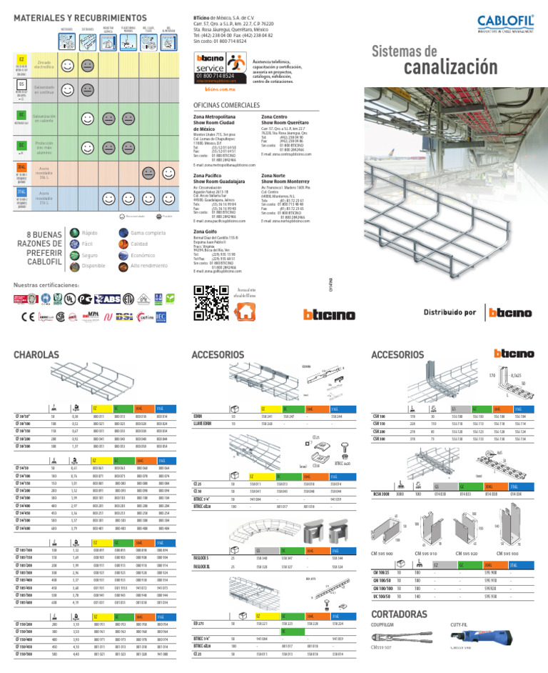 Sistemas Canalización Triptico | PDF | Materiales | Rieles