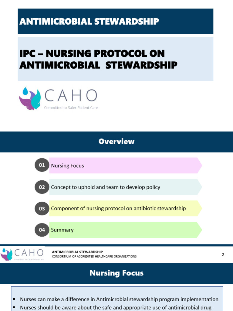 Nursing Protocol for Antimicrobial Stewardship | PDF | Antimicrobial ...
