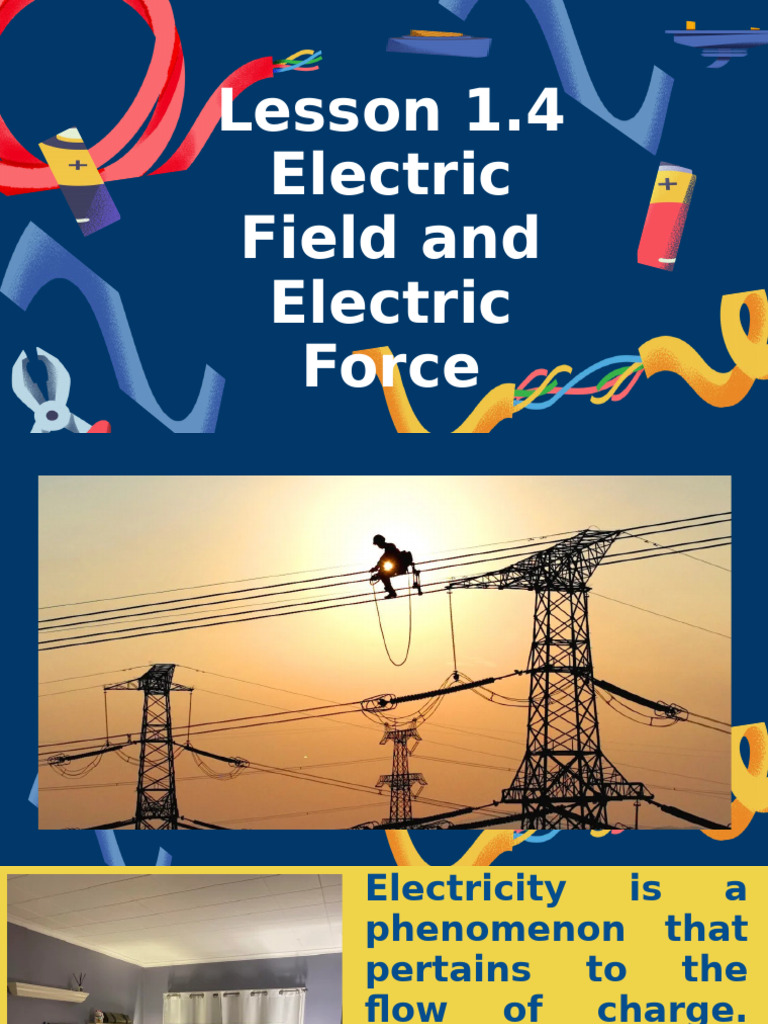 Lesson 1.4 Electric Field and Electric Force | PDF | Electric Field | Physics