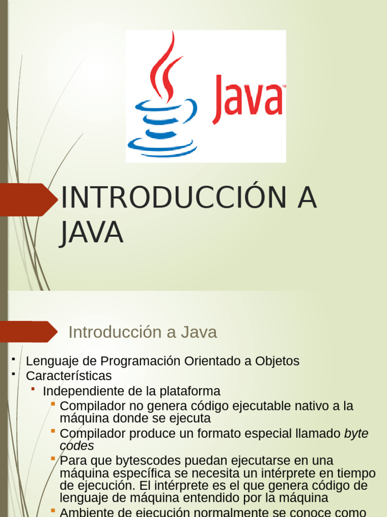 INTRODUCCION A JAVA II-2025 Una Útil Introducción A de Java | PDF | Java (lenguaje de ...