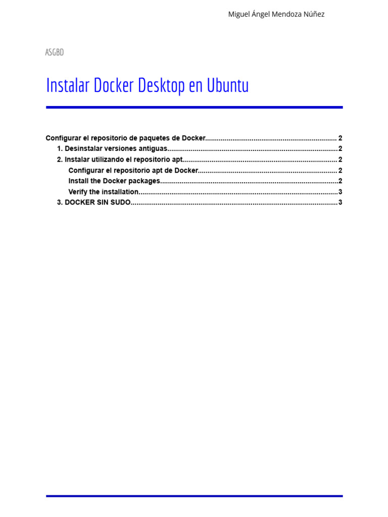 Instalacion Docker | PDF