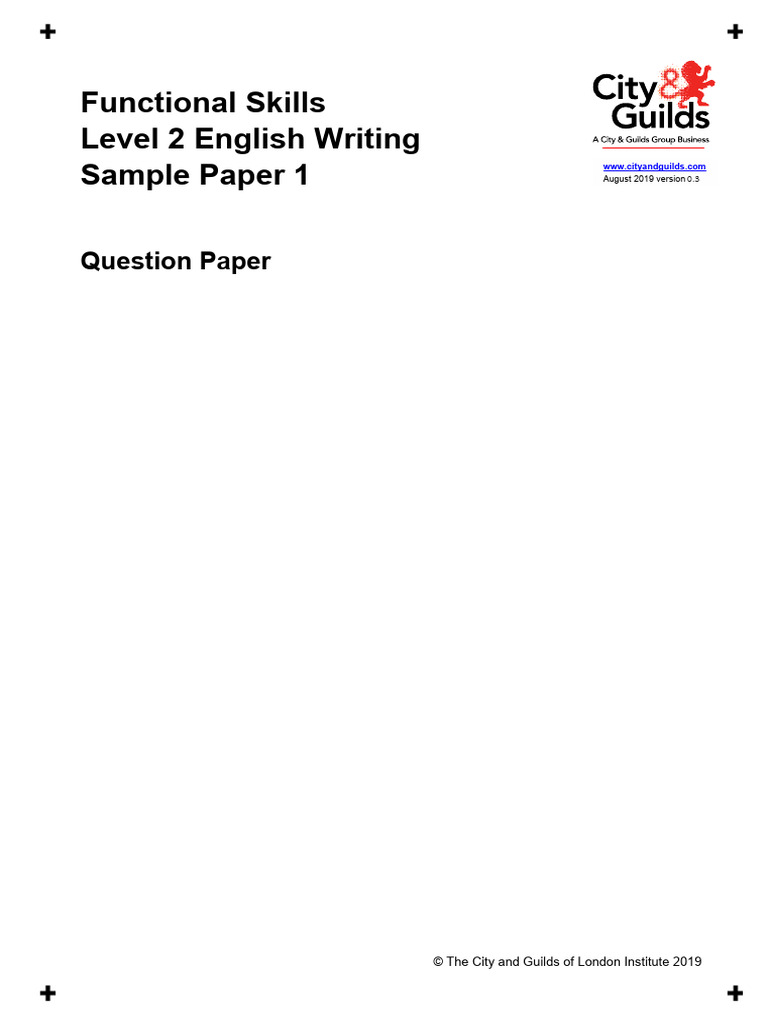 Level 2 English Writing Sample Paper | PDF | Information | Communication